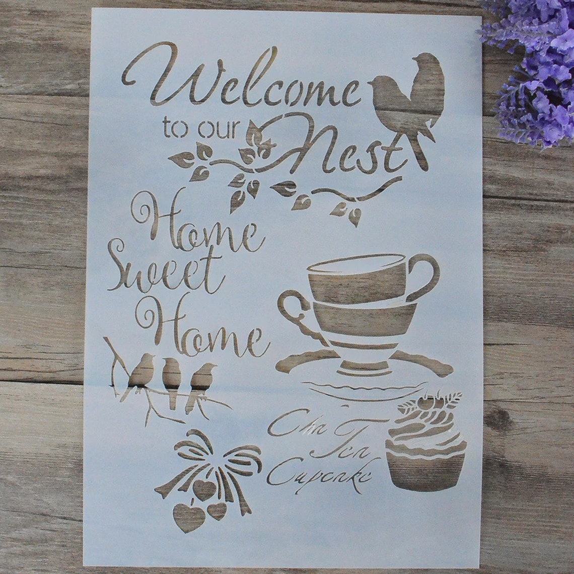 Welcome Template Stencils for Walls Painting Scrapbooking - Etsy