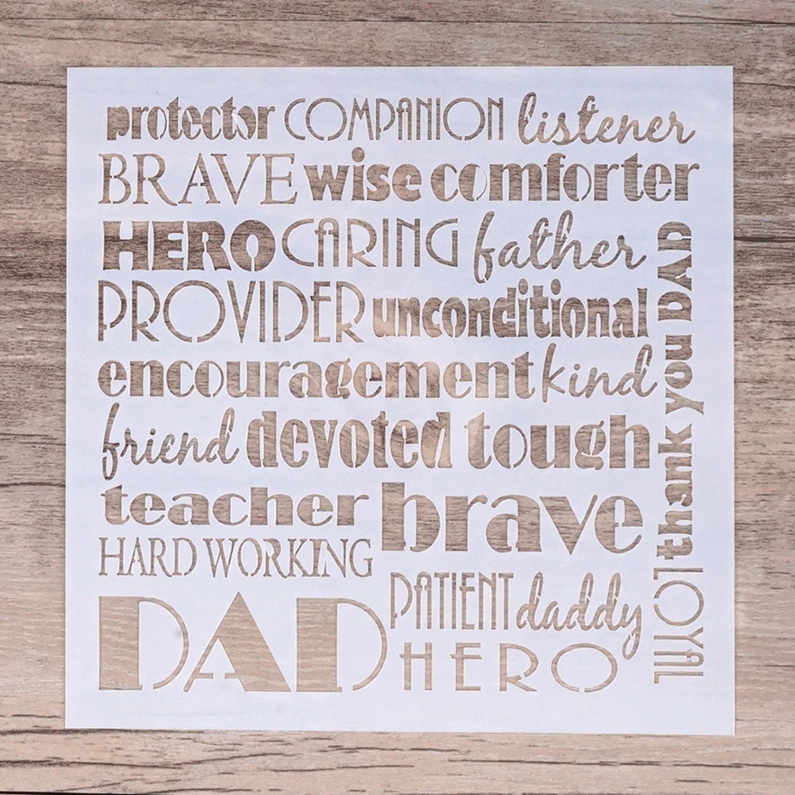 Layering Dad Letter Stencil Wall Stencil Painting Stencil - Etsy