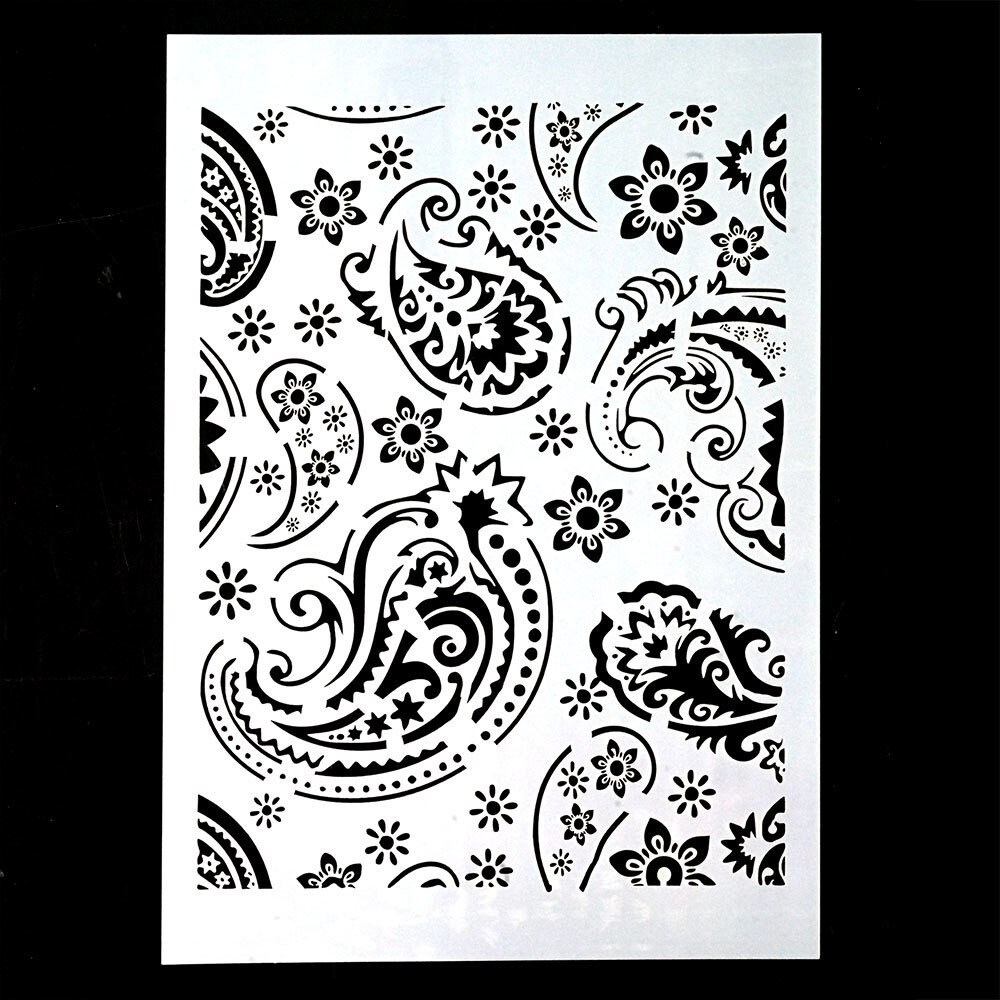 Paisley Stencil Stencil for Wall Craft Stencil Paisley - Etsy Canada