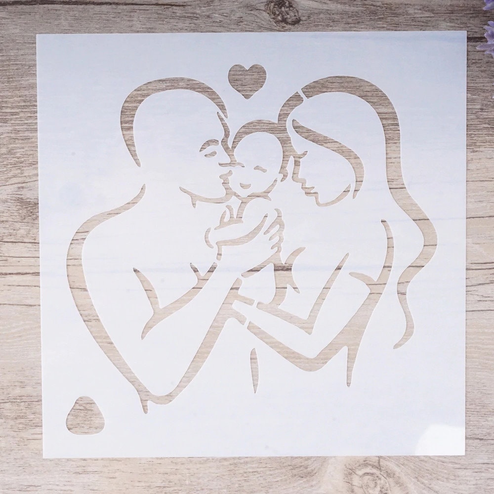 Family Stencil Wall Stencil DIY Scrapbooking 50810 | Etsy