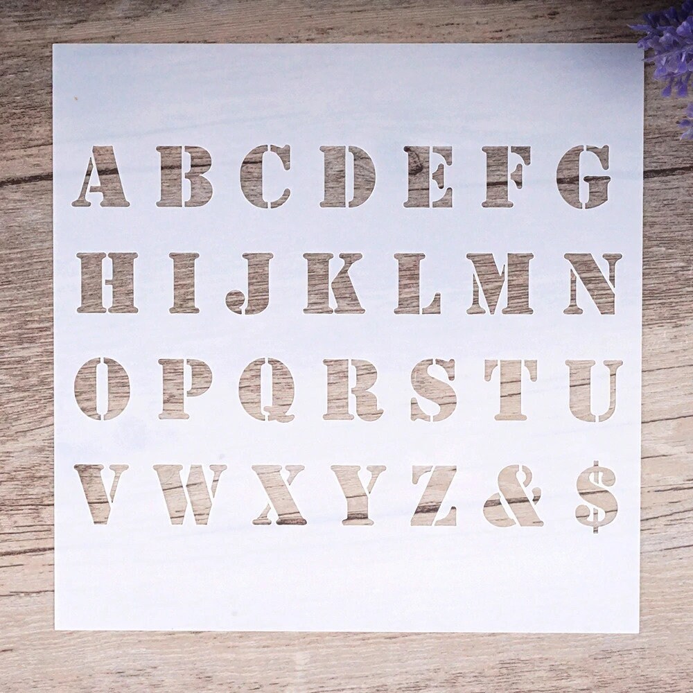 Alphabet Stencils Letter Stencils Planner Stencil - Etsy