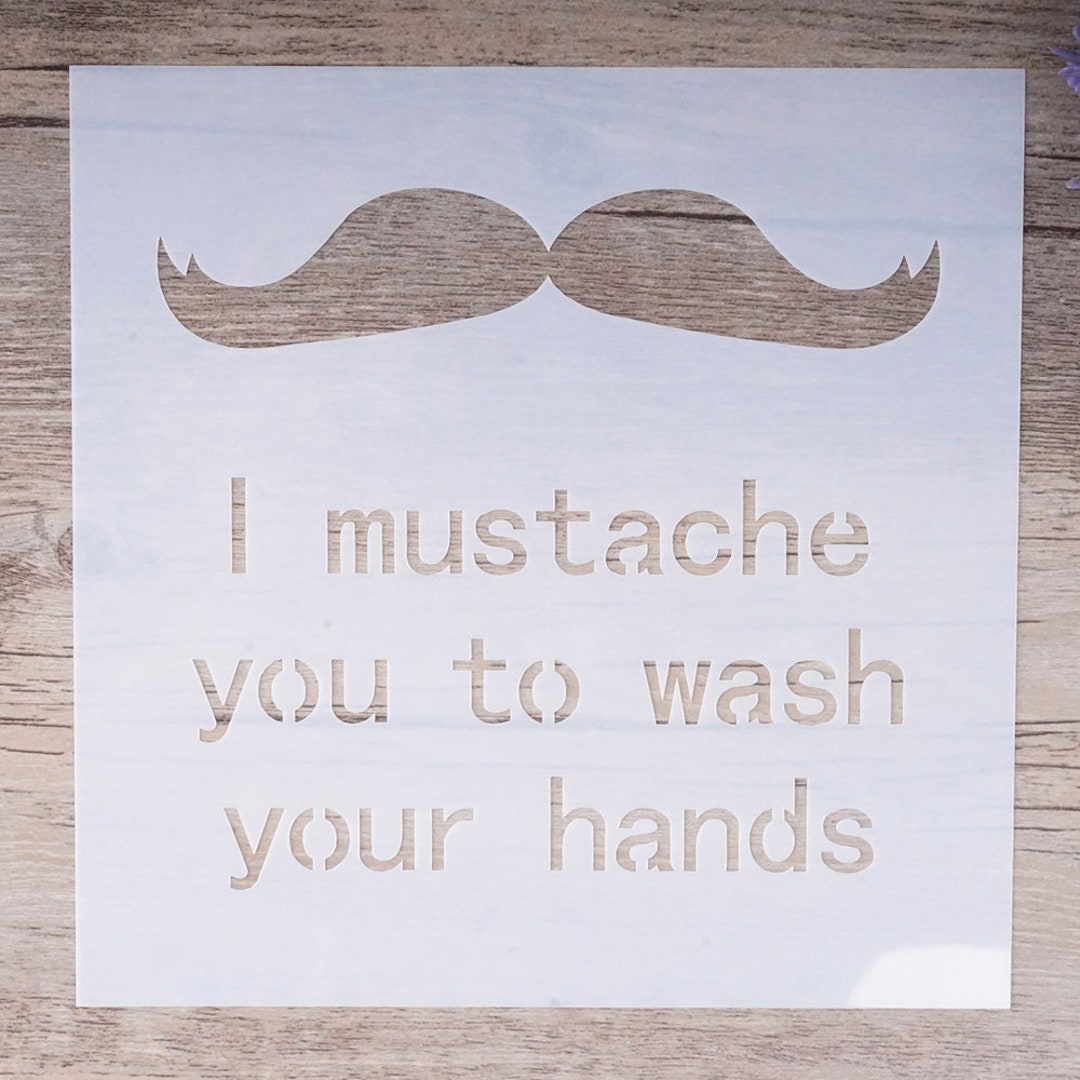 Mustache Stencils, Mustache Template Wall Stencil DIY Scrapbooking 53610 - Etsy