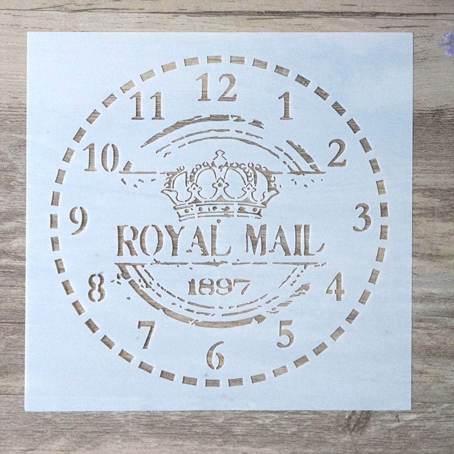 Royal Crown Clock Stencil Wall Stencil Layering Stencils - Etsy
