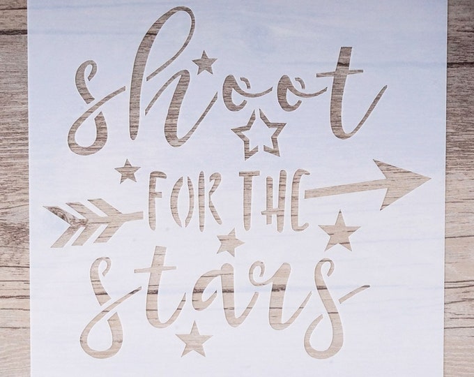 French Script Stencil Beautiful French Script Stencil DIY - Etsy