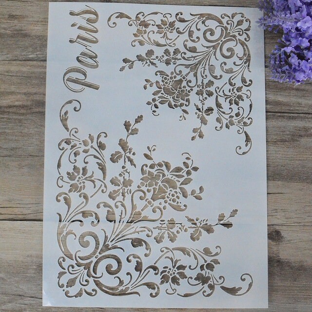 DIY Scrapbooking Planner Stencil Nature Flowers Stencil - Etsy