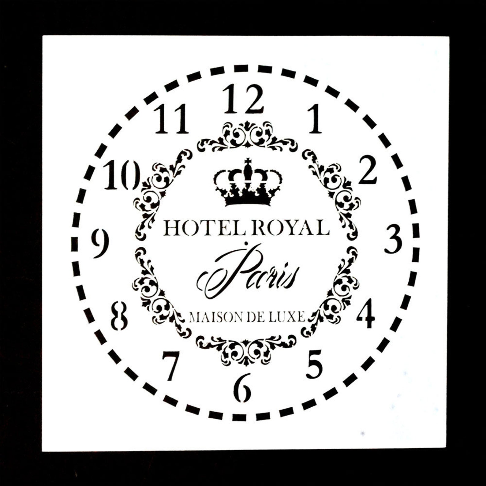 Crown Clock Stencil Wall Stencil Scrapbooking Stamping DIY - Etsy