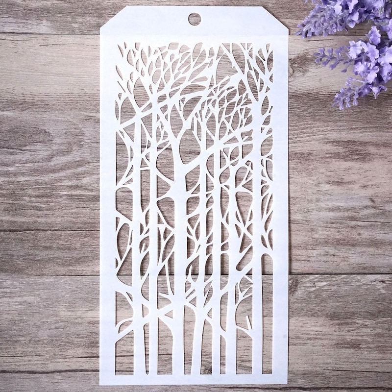 Tree Stencil - Etsy