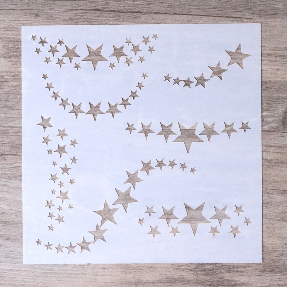 Stars Stencil Scrapbooking Stencil Wall Stencil Painting - Etsy