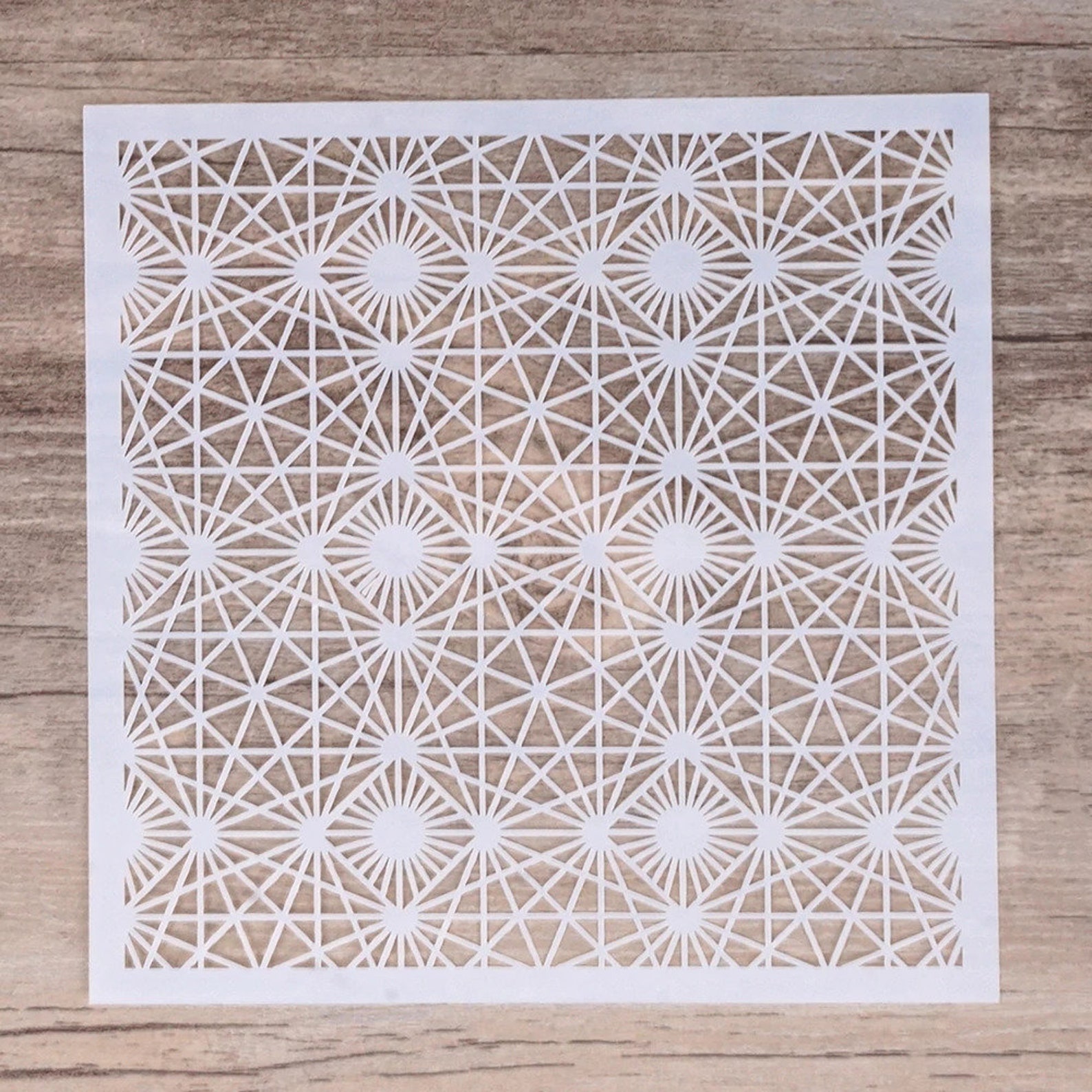 Layering Geometric Stencil Craft Stencil DIY Decor Stencil - Etsy