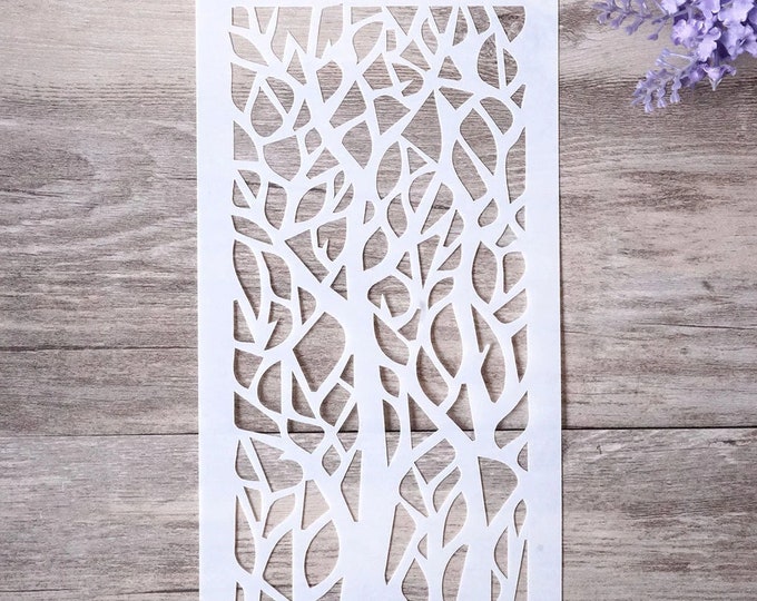 Tree Background Stencils for Walls Painting Scrapbooking - Etsy