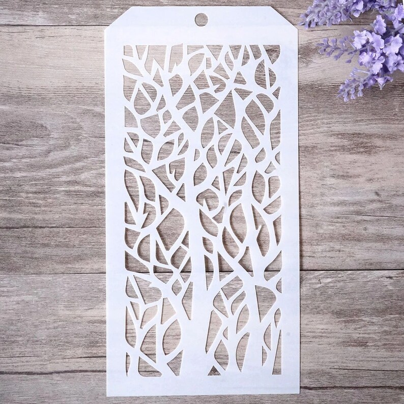Tree Stencil Template for Walls Painting Scrapbooking - Etsy