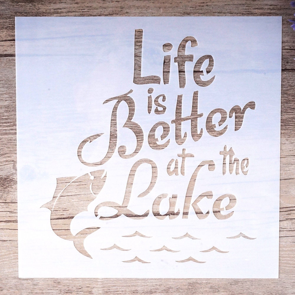 Life is Better Stencil Wall Stencil Scrapbooking Stencil - Etsy