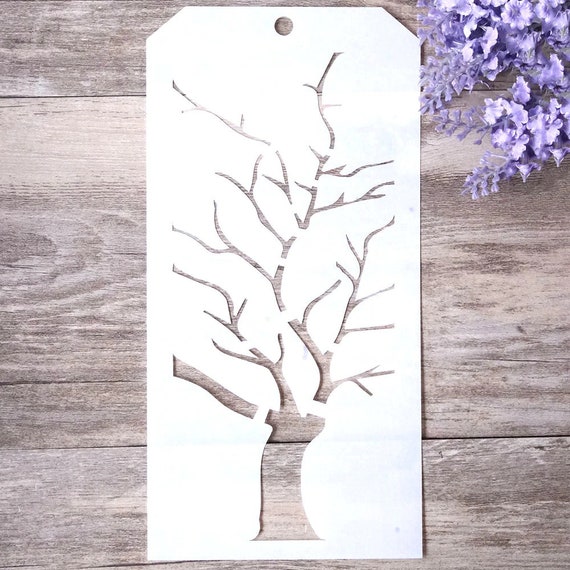 Tree Stencil Template for Walls Painting for Stamp Album | Etsy