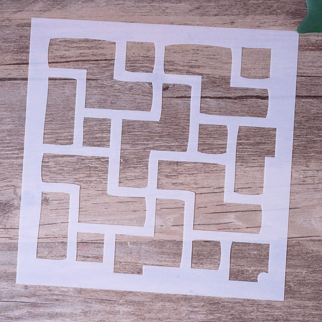 Geometric Stencil - DIY Scrapbooking - Wall Stencil - Decore Template ...