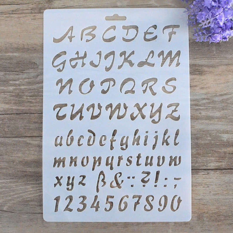 Bullet Journal Stencil Capital Letter Alphabet Stencil - Etsy