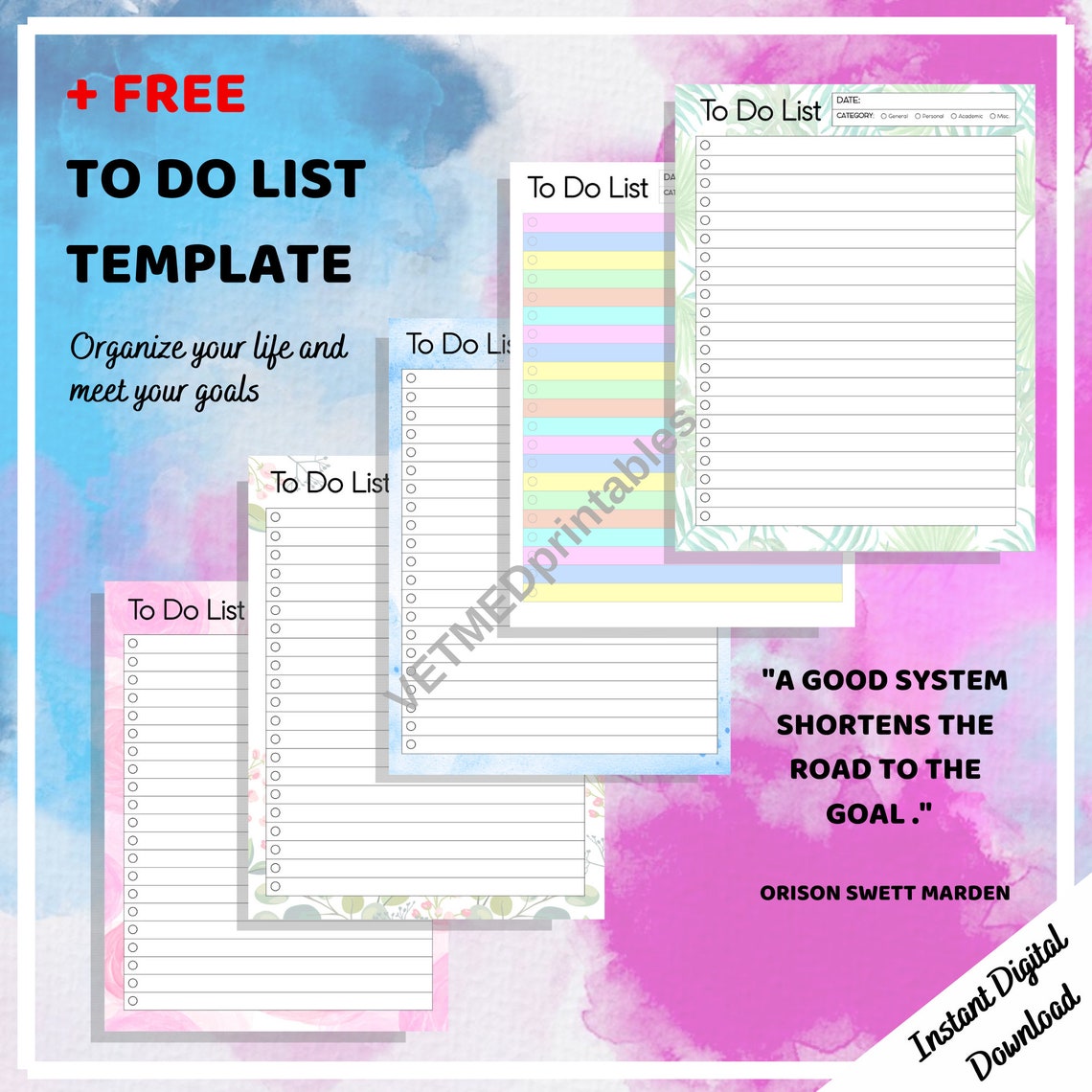 Spaced Repetition Study Schedule University College Revision | Etsy UK