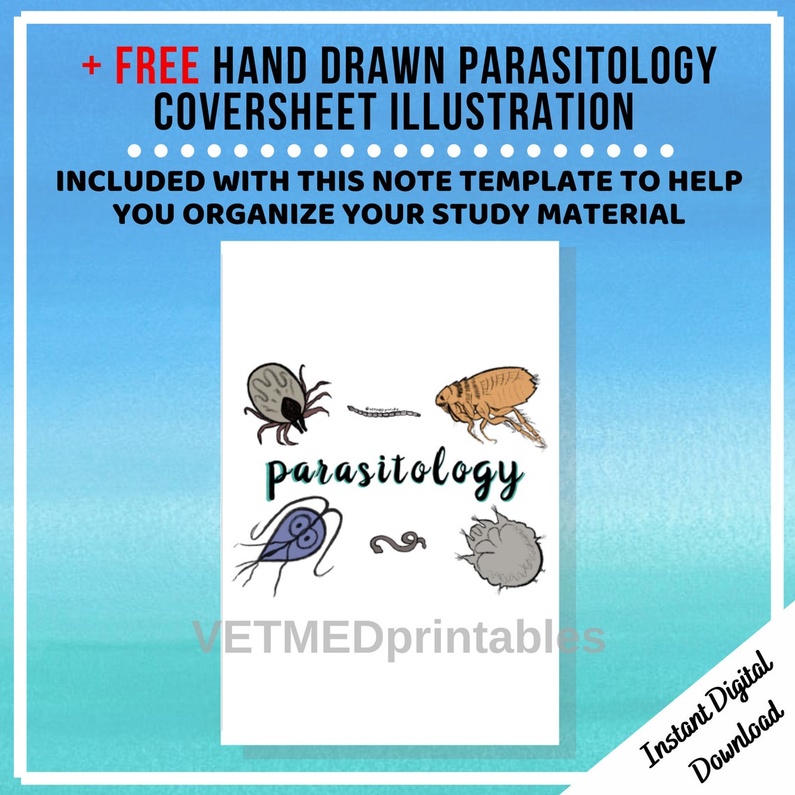 Parasitology Study Note Template for Veterinary, Medical & Science ...