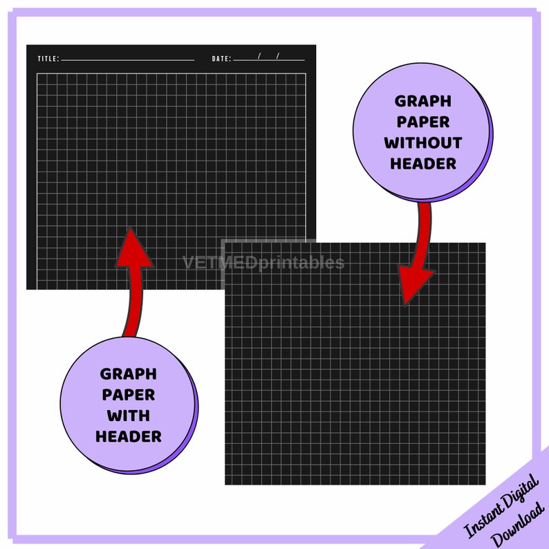 Black Digital Paper A4 A5 & Letter Size PDF Set Paper for - Etsy UK