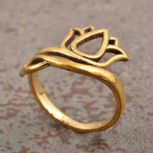 Flower Design Ring, Fashion Ring, Handmade Ring, Wedding Ring, Plain ...