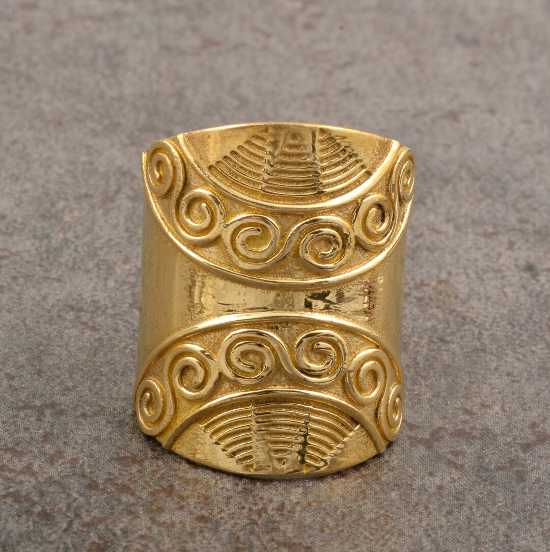 Thumb Designer Ring, Beautiful Brass Ring, Handmade Ring, Plain Brass ...