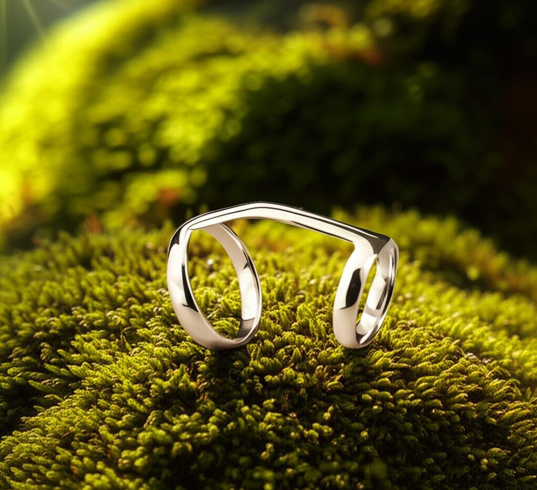 Adjustable Sterling Silver Finger Splint Ring: Arthritis Joint Support ...