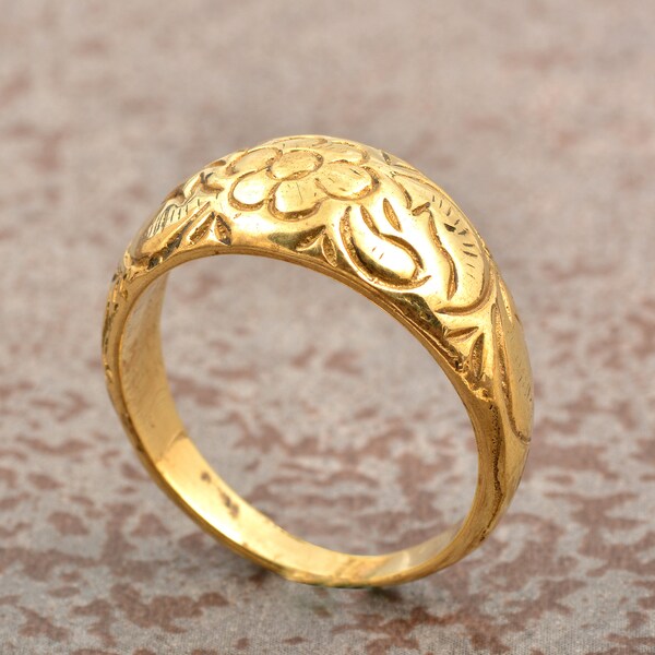 Gold Dome Ring - Etsy