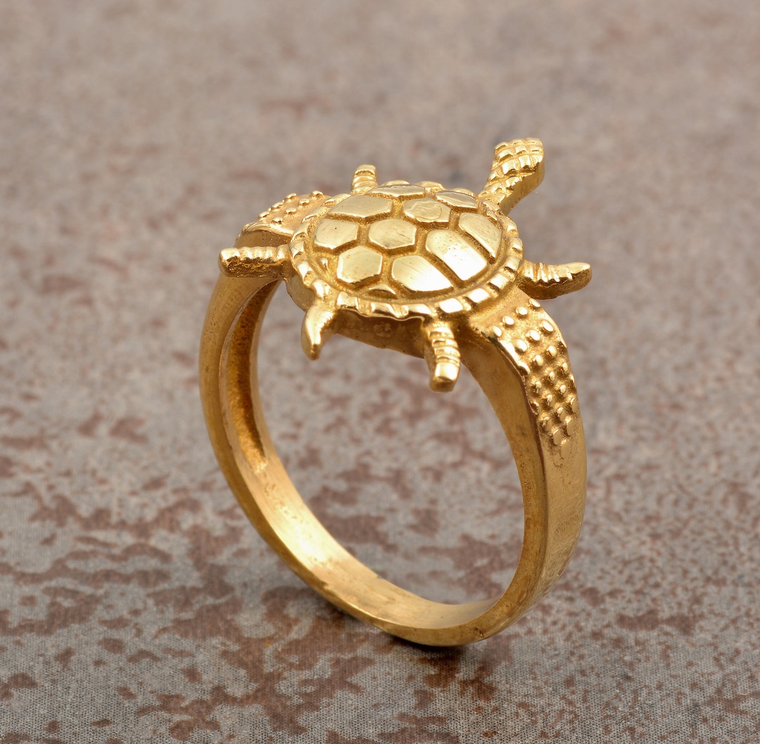 Tortoise Cartilage Barbell Upper Ring, Luck Power Tortoise Kuber Ring ...