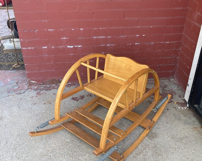 Vintage Children’s Teeter Totter Rocker; Vintage Rocker; Rocking Toy ...