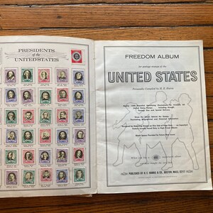 1973 Harris Freedom Stamp Album United States; World Wide Postage Stamp ...
