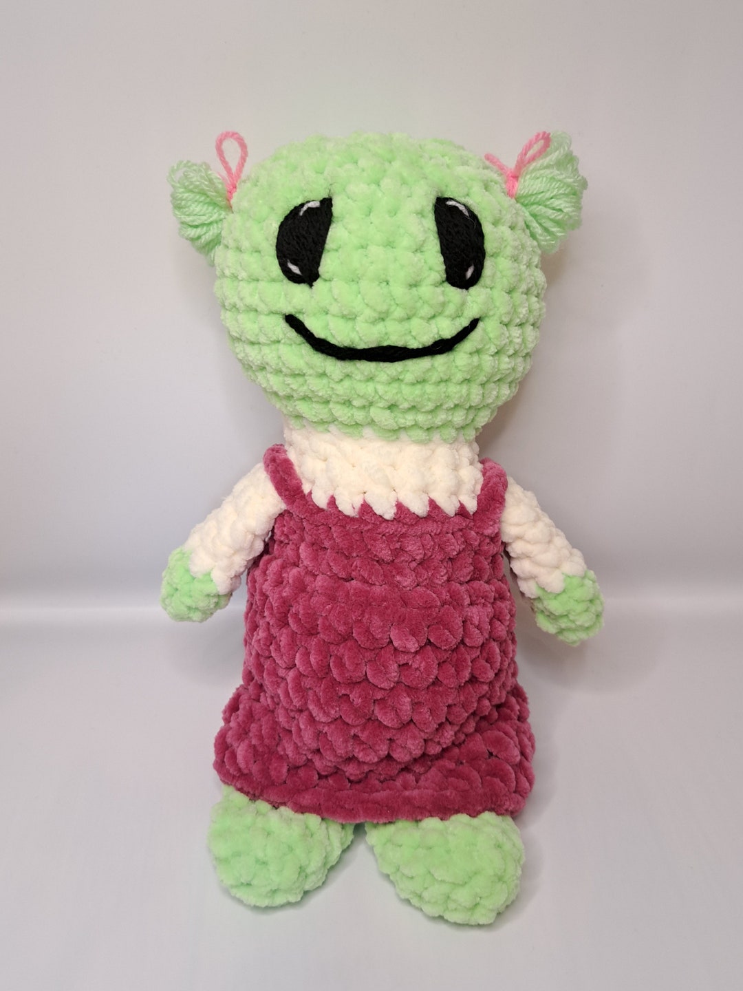 Nanalan Inspired Mona Plushie Crochet Doll, Amigurumi Stuffed Animal ...