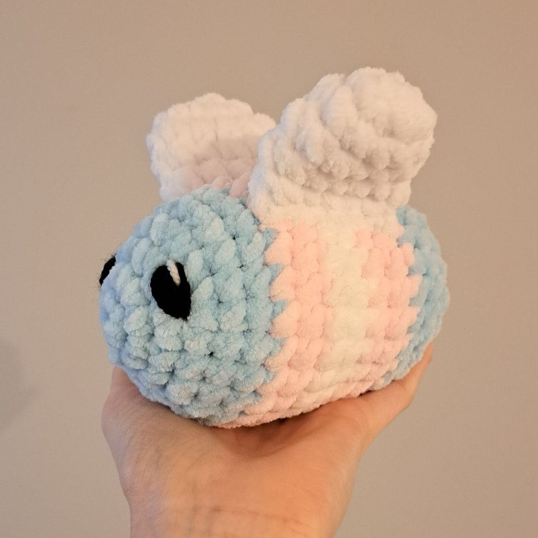Trans Flag Inspired Plushies Crochet Amigurumi Stuffed Animals, Bees ...