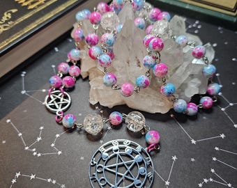 Satanic / Witchy Rosary With Crystals, Occult Witchy Jewelry ...