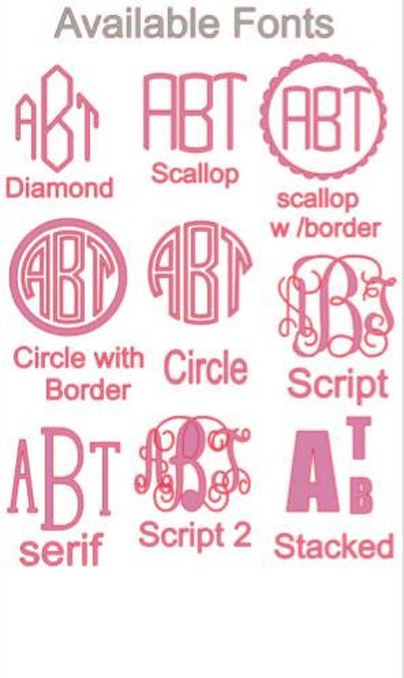 Monogram Decal school Decalsticker Decalvinyl - Etsy