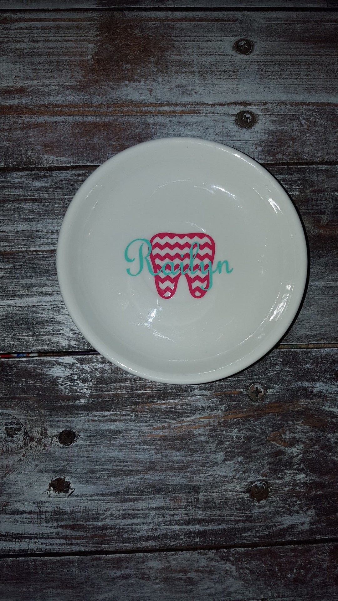Chevron Monogram Tooth, Sticker Decal,tooth Fairy Decal,vinyl Decal ...