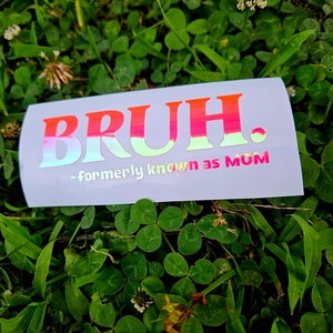 Bruh Vinyl Decal, Bruh Car Decal, Funny Car Decal, Mom Sticker, Decal ...