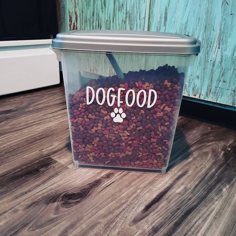 Dog Food Vinyl Decal Farmhouse Font Skinny Font Die Cut - Etsy
