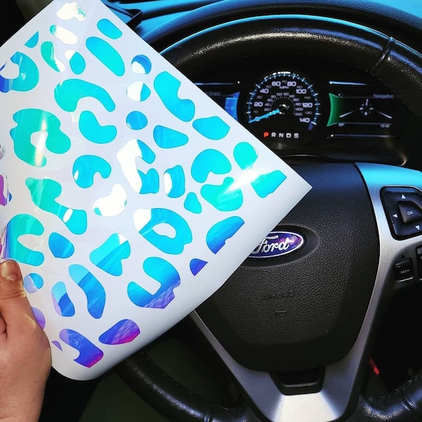 Cheetah Print Window Car Decal - Etsy