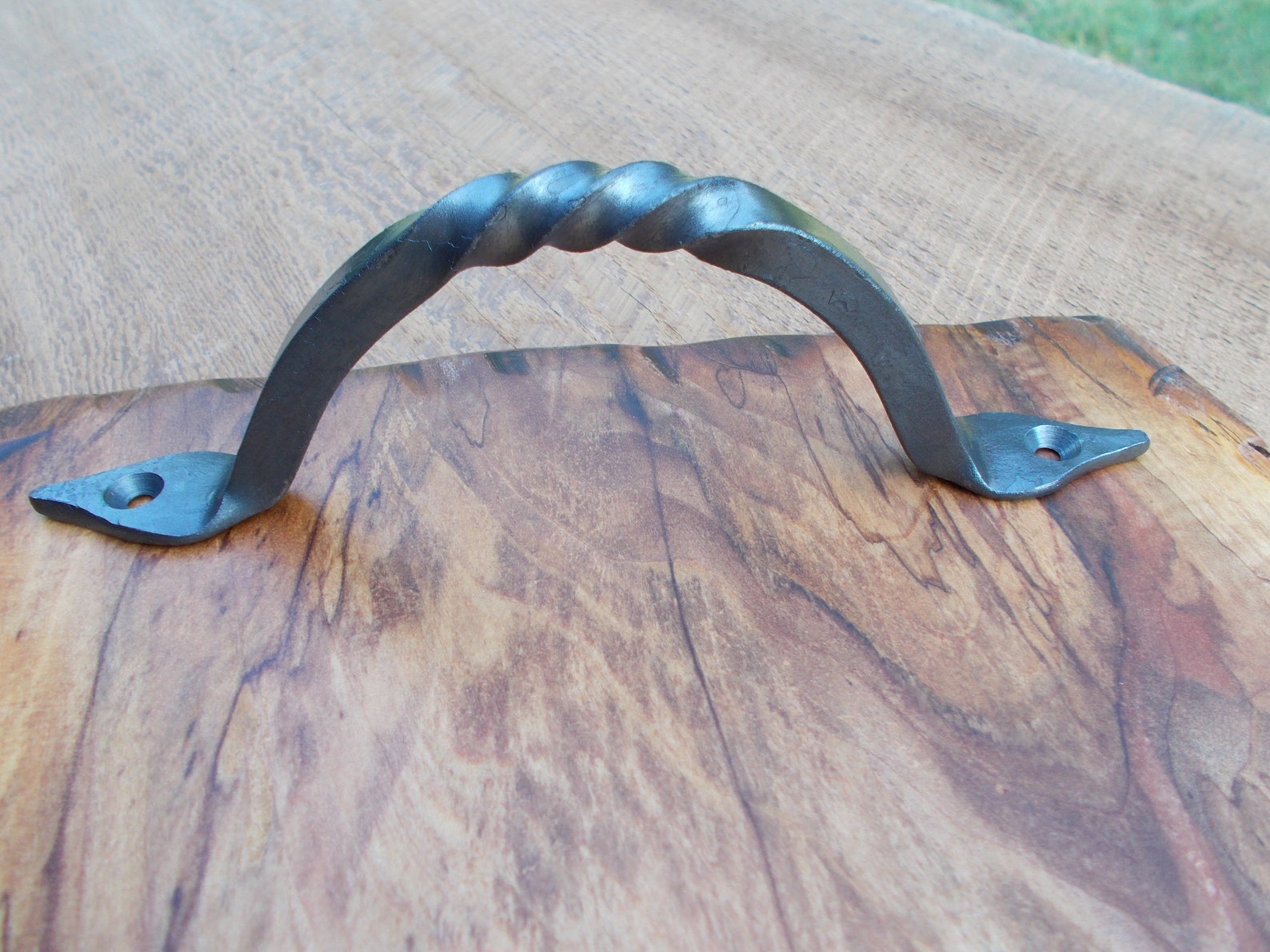 Hand Forged Rustic Handle for Cabinet, Serving Tray, and Charcuterie ...
