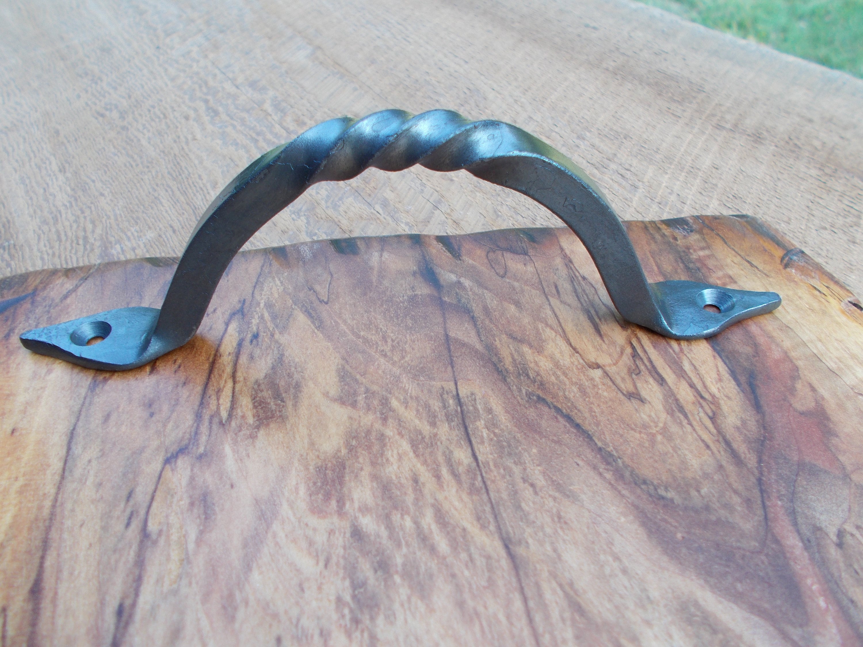 Hand Forged Rustic Handle for Cabinet, Serving Tray, and Charcuterie ...