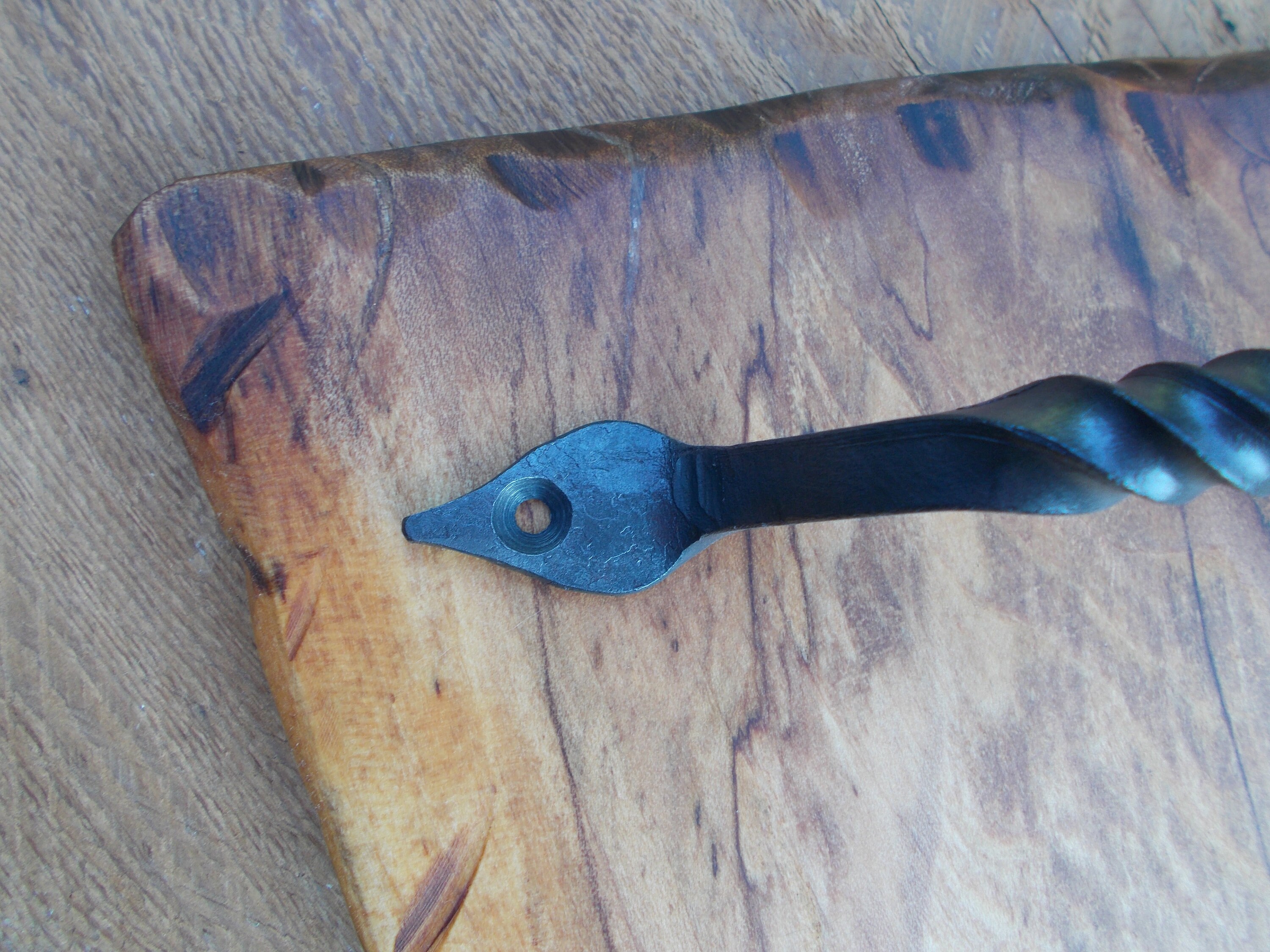 Hand Forged Rustic Handle for Cabinet, Serving Tray, and Charcuterie ...