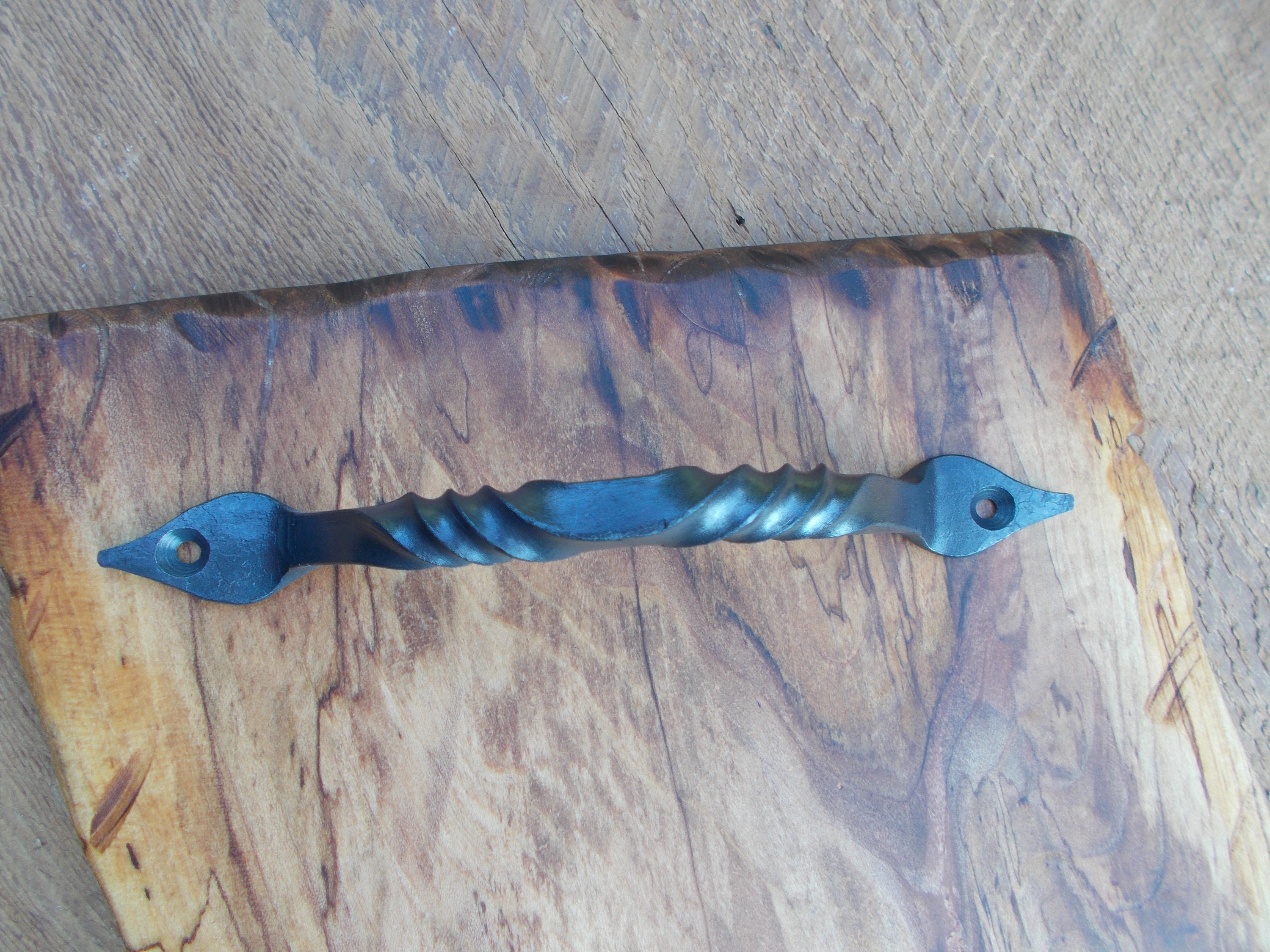 Hand Forged Rustic Handle for Cabinet, Serving Tray, and Charcuterie ...