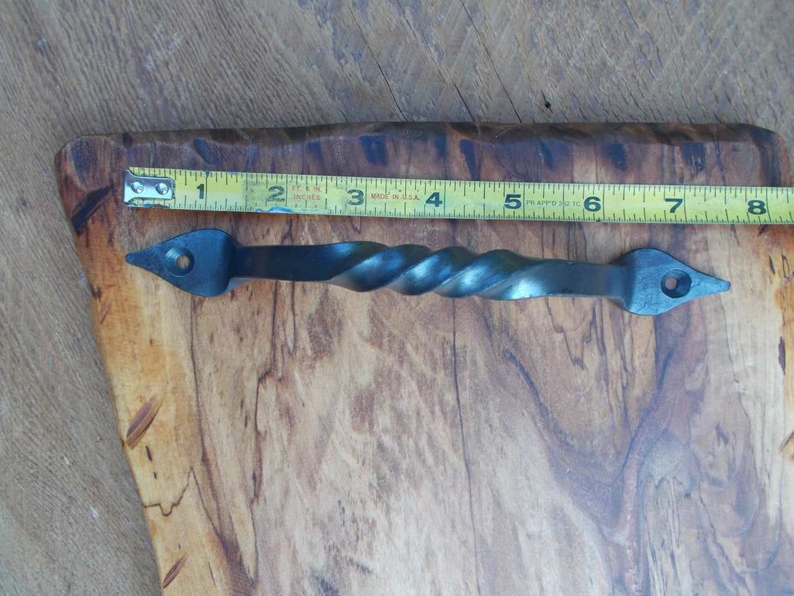Hand Forged Rustic Handle for Cabinet, Serving Tray, and Charcuterie ...