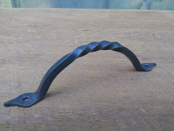 Hand Forged Rustic Handle for Cabinet Doors or Drawers - Etsy