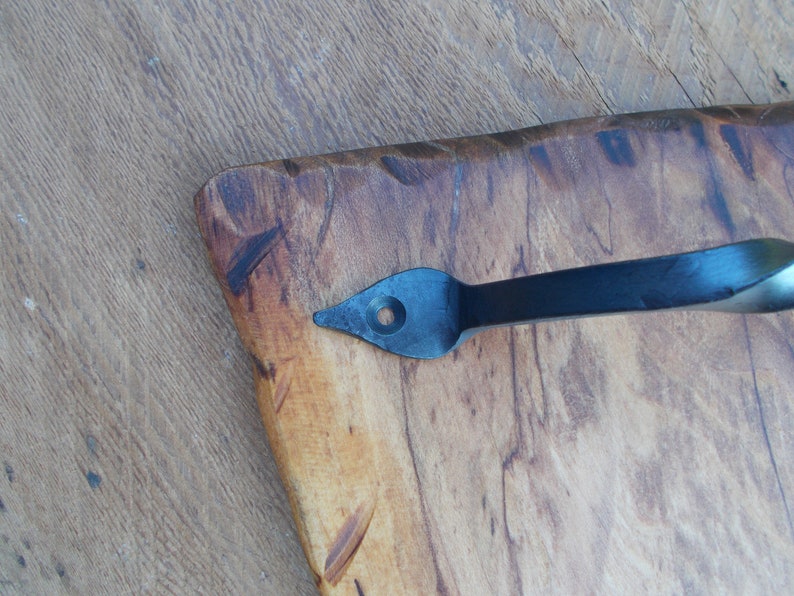 Hand Forged Rustic Handle for Cabinet, Serving Tray, and Charcuterie ...