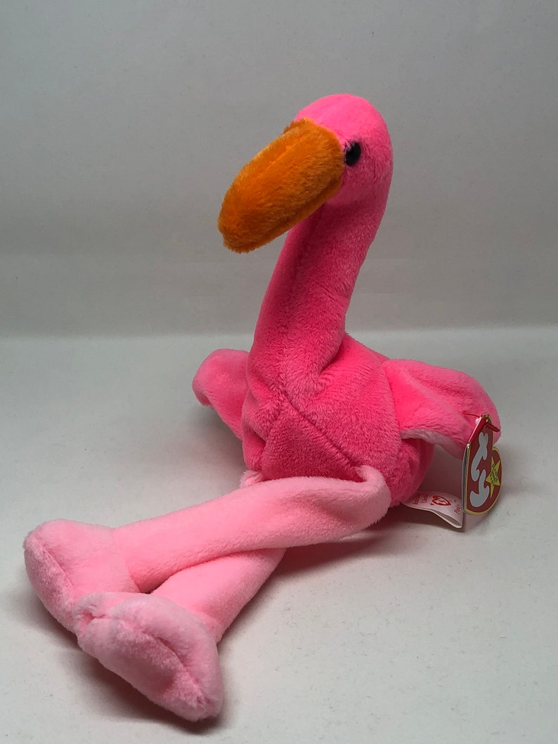 RARE Vintage Ty Beanie Babies ,1995 Pinky the Flamingo - Etsy RARE Vintage Ty Beanie Babies ,1995 Pinky the Flamingo - Etsy