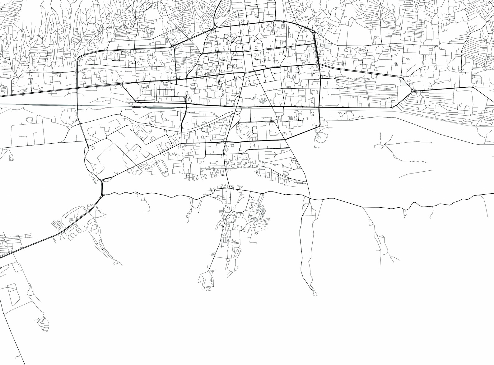 Ulaanbaatar Map Print City Map Wall Art Ulaanbaatar Map | Etsy