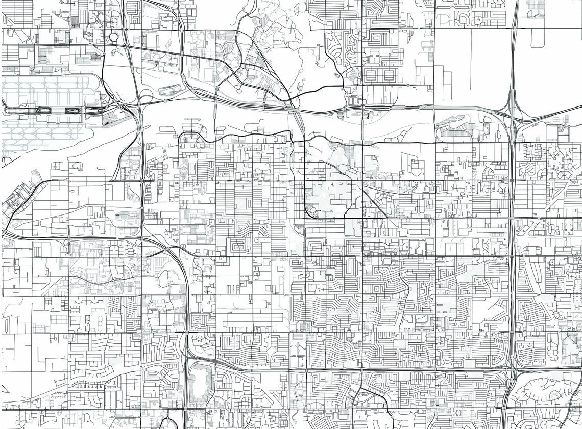 Tempe Map Print City Map Wall Art Tempe Map Travel Poster | Etsy
