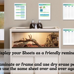 Reptile Care Journal- Log- Printable PDF - Etsy