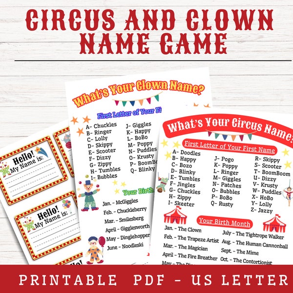Circus Clown - Etsy