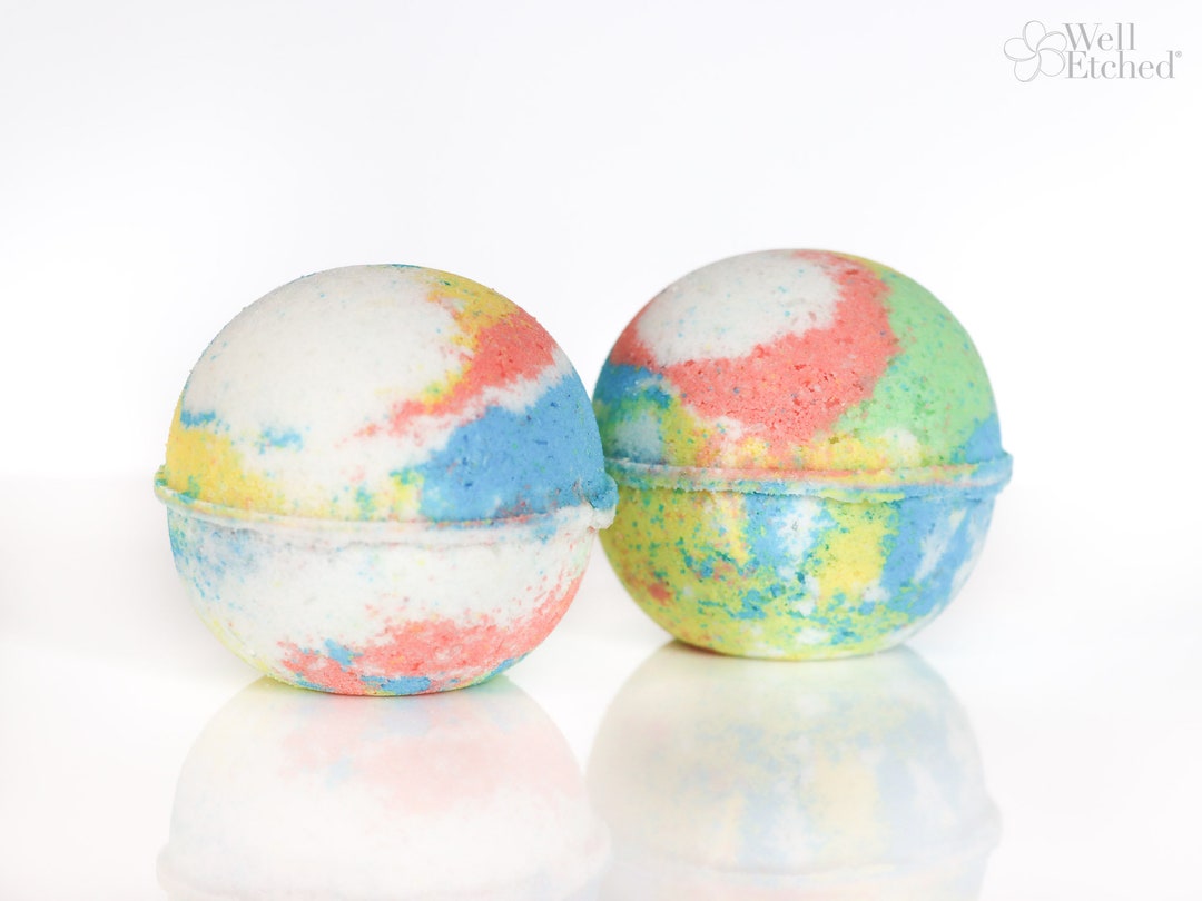JUMBO 7 Oz. Moisturizing Bath Bombs, Relaxing Bath Bombs With Shea ...